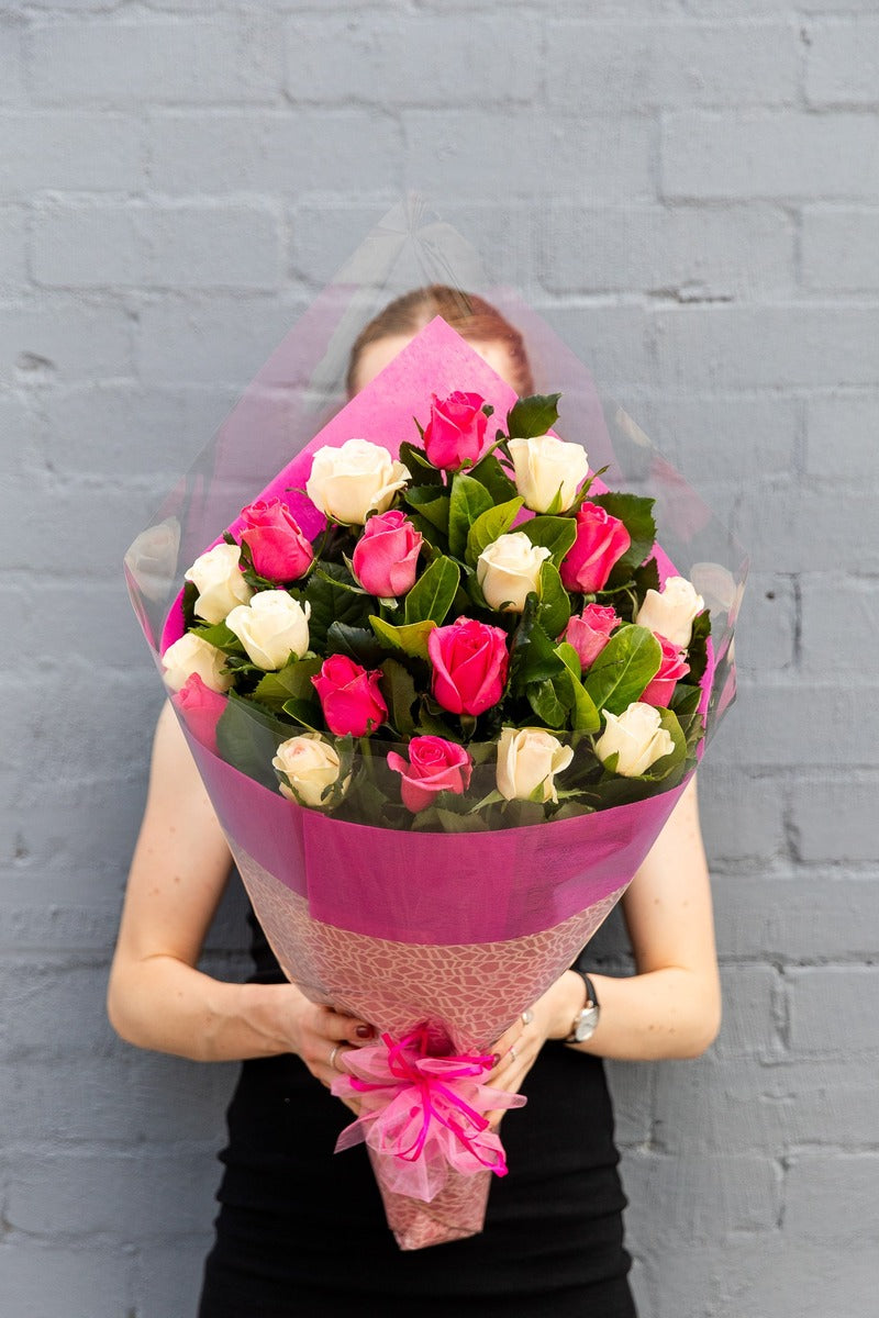 Wrapped In Roses - Florist's Choice of Colour | Donvale Flower Gallery