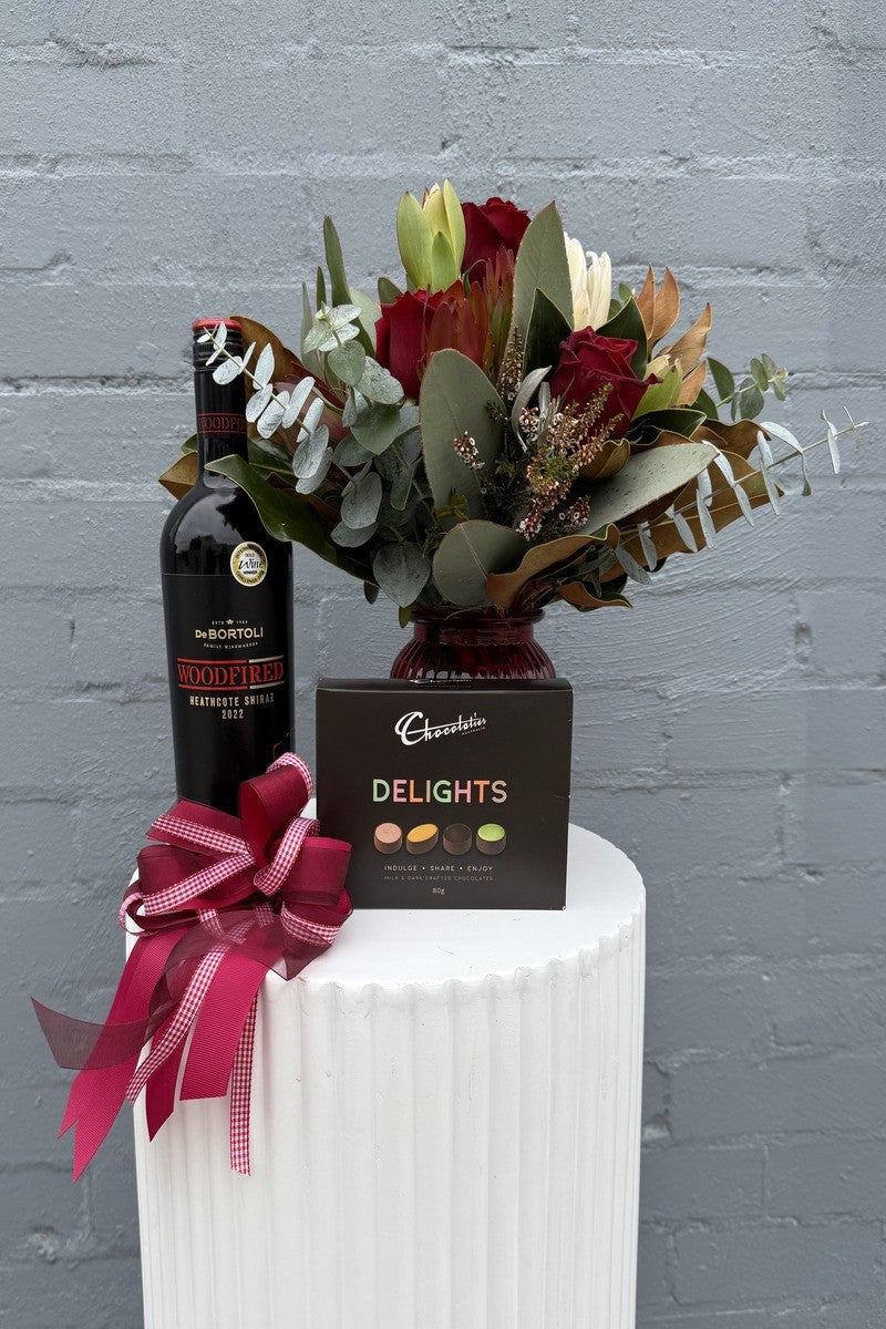 Woodfire Hamper – Donvale Flower Gallery